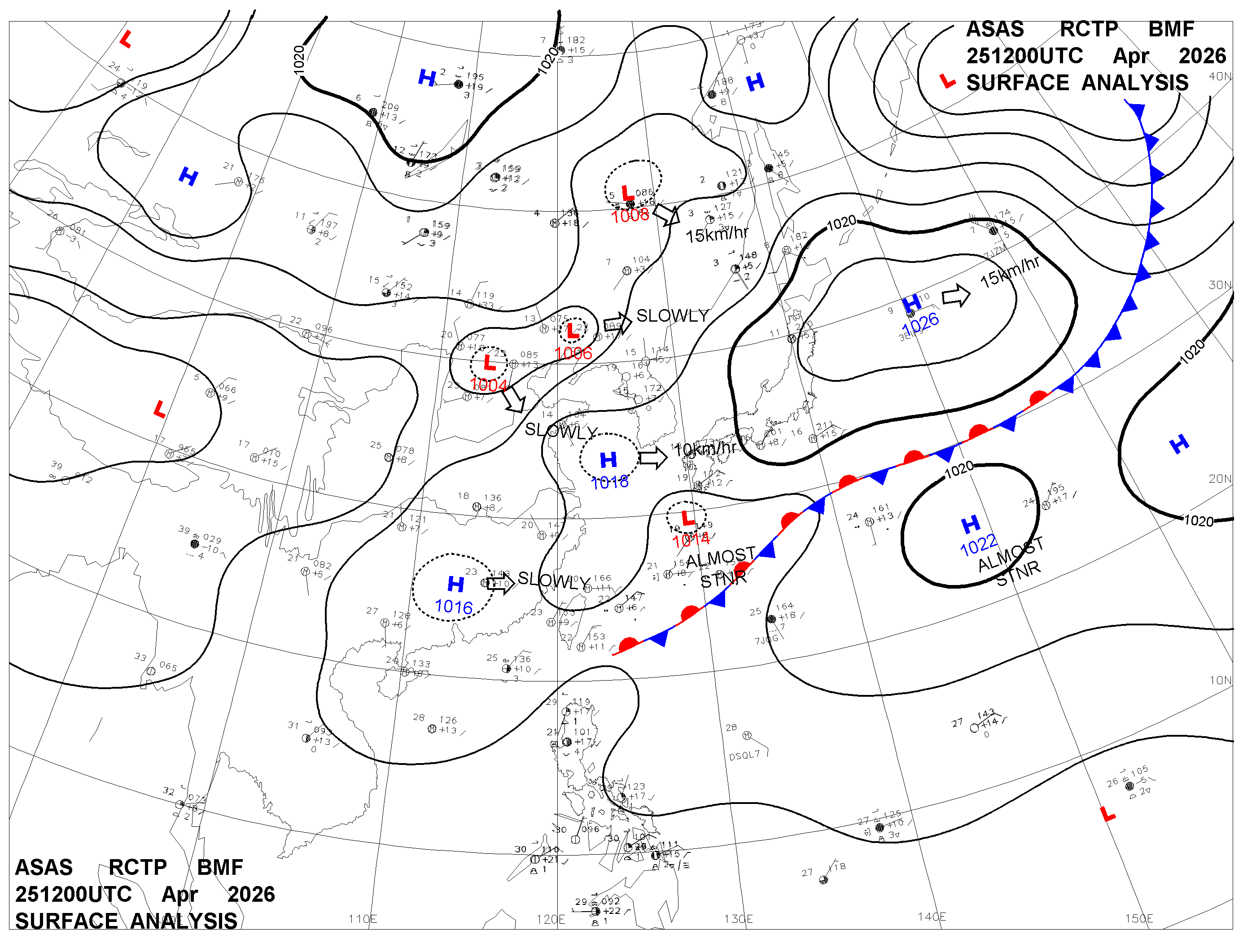 Forecast Charts | Central Weather Administration