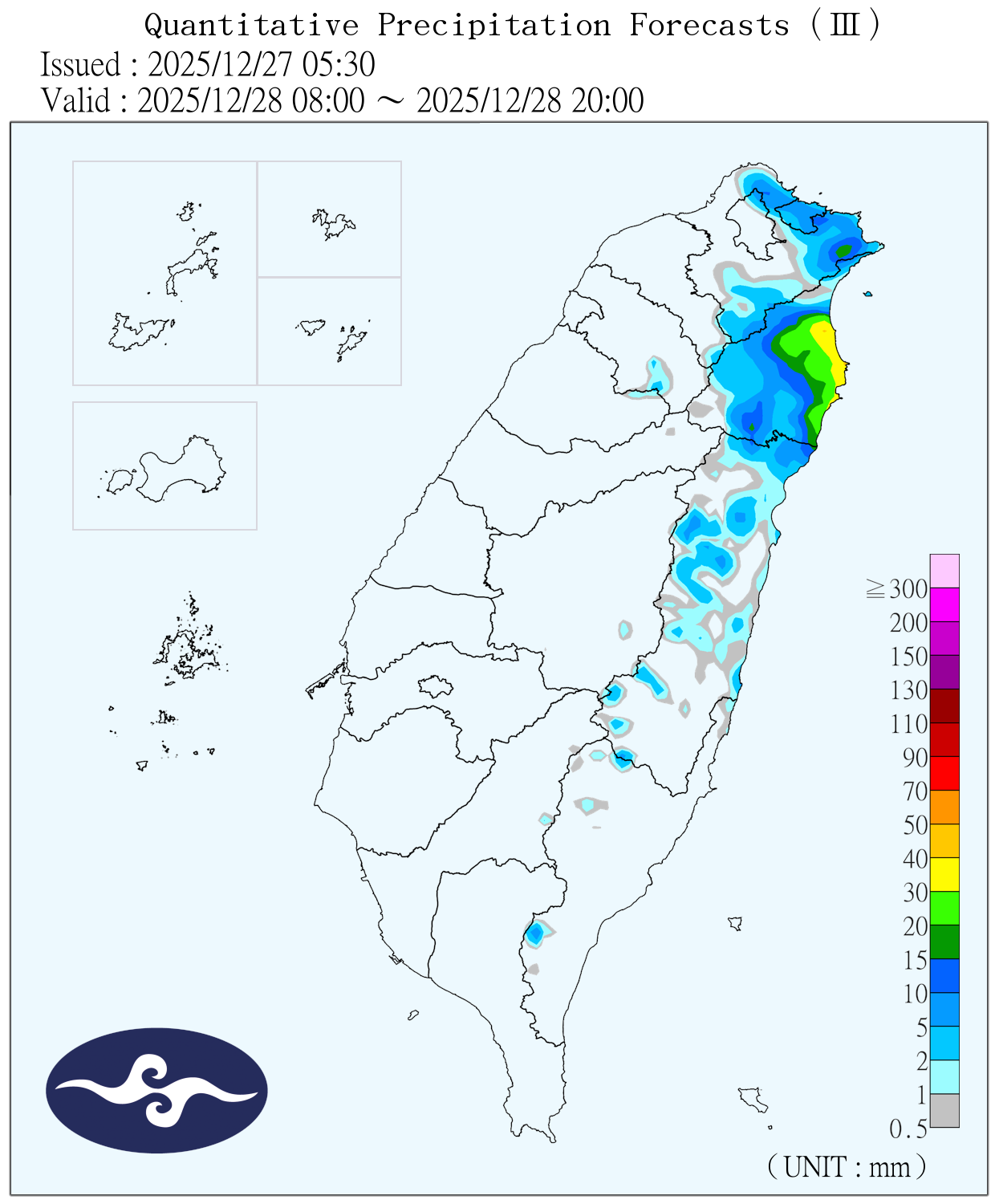 Forecast Charts | Central Weather Administration
