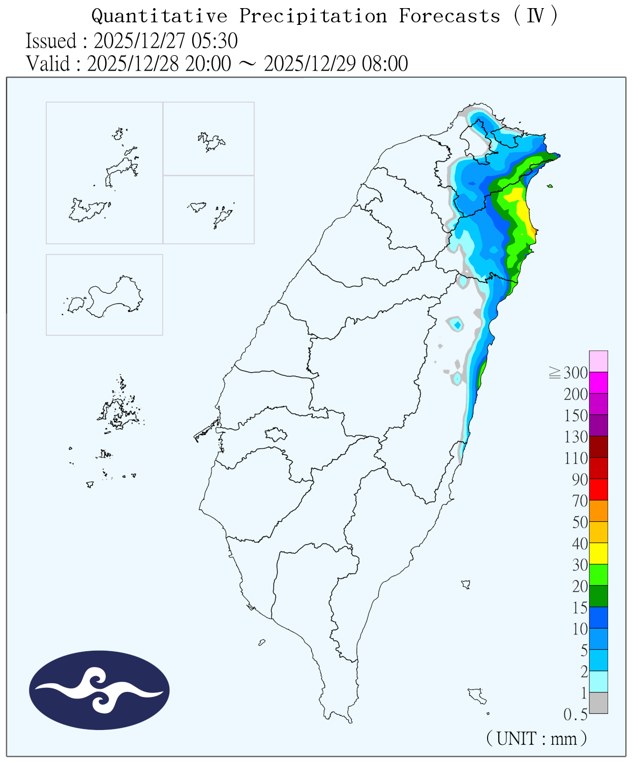 Forecast Charts | Central Weather Administration